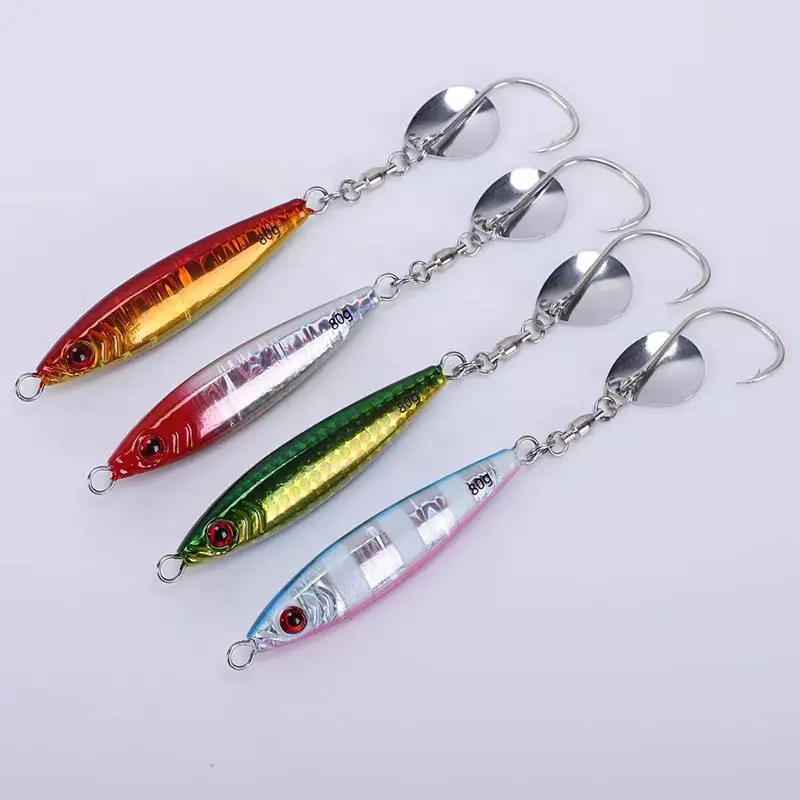 30g 40g 60g 80g luminous glow metal sea bass mackerel yellow croaker ...