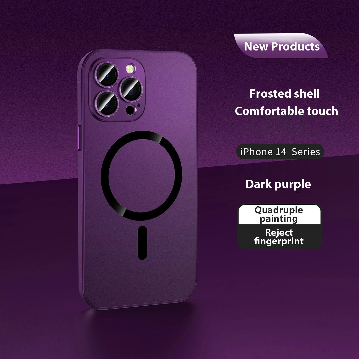 Magsafe Magnética De Luxo Metal Caso Telefone Para Iphone 14 Plus 12 13 Pro Max Lente Completa ...