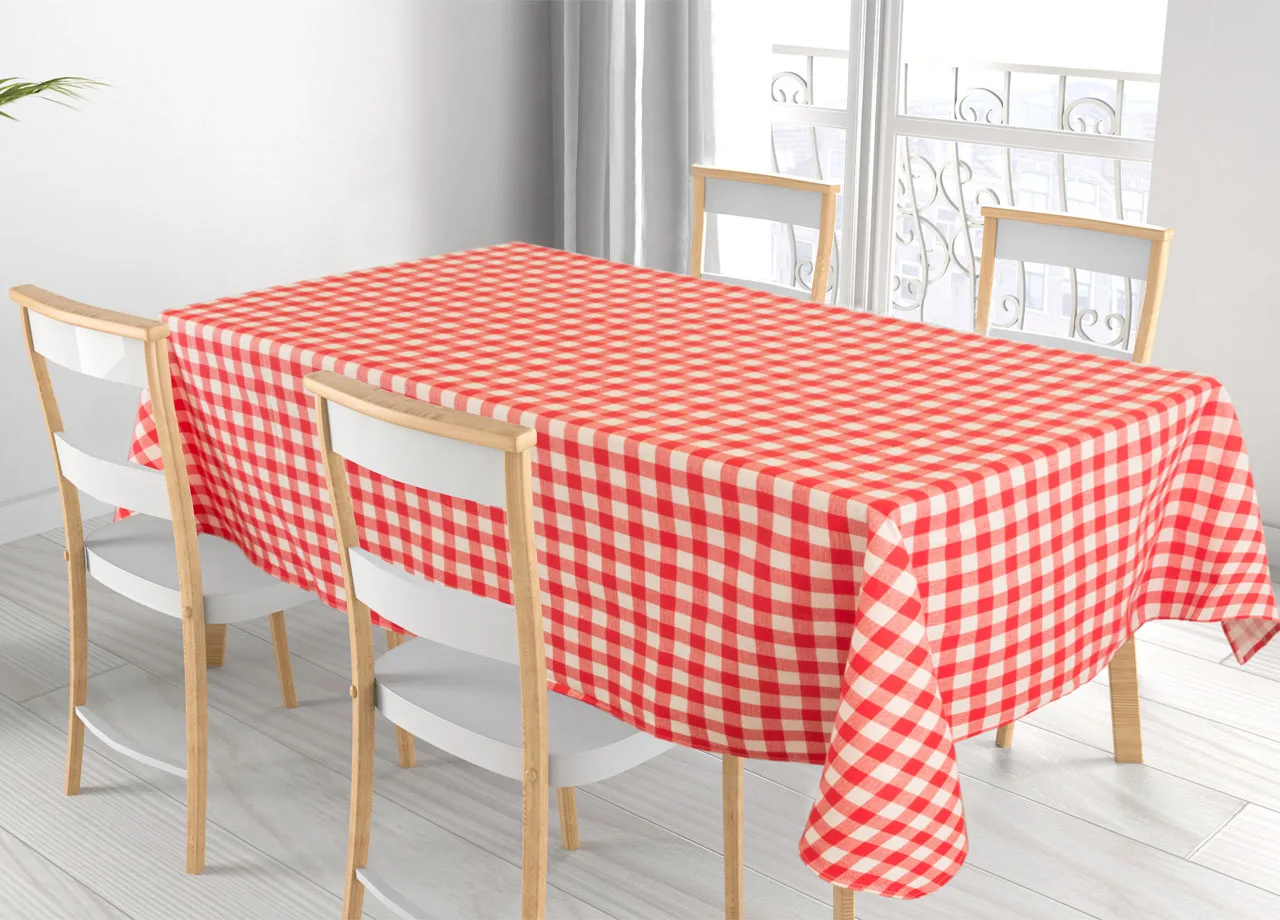 Italian Checkered Tablecloth