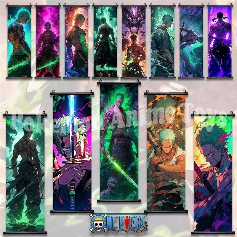 Anime-ONE-PIECE-Poster-Roronoa-Zoro-Canvas-Painting-Art-Print-Kids-Room ...