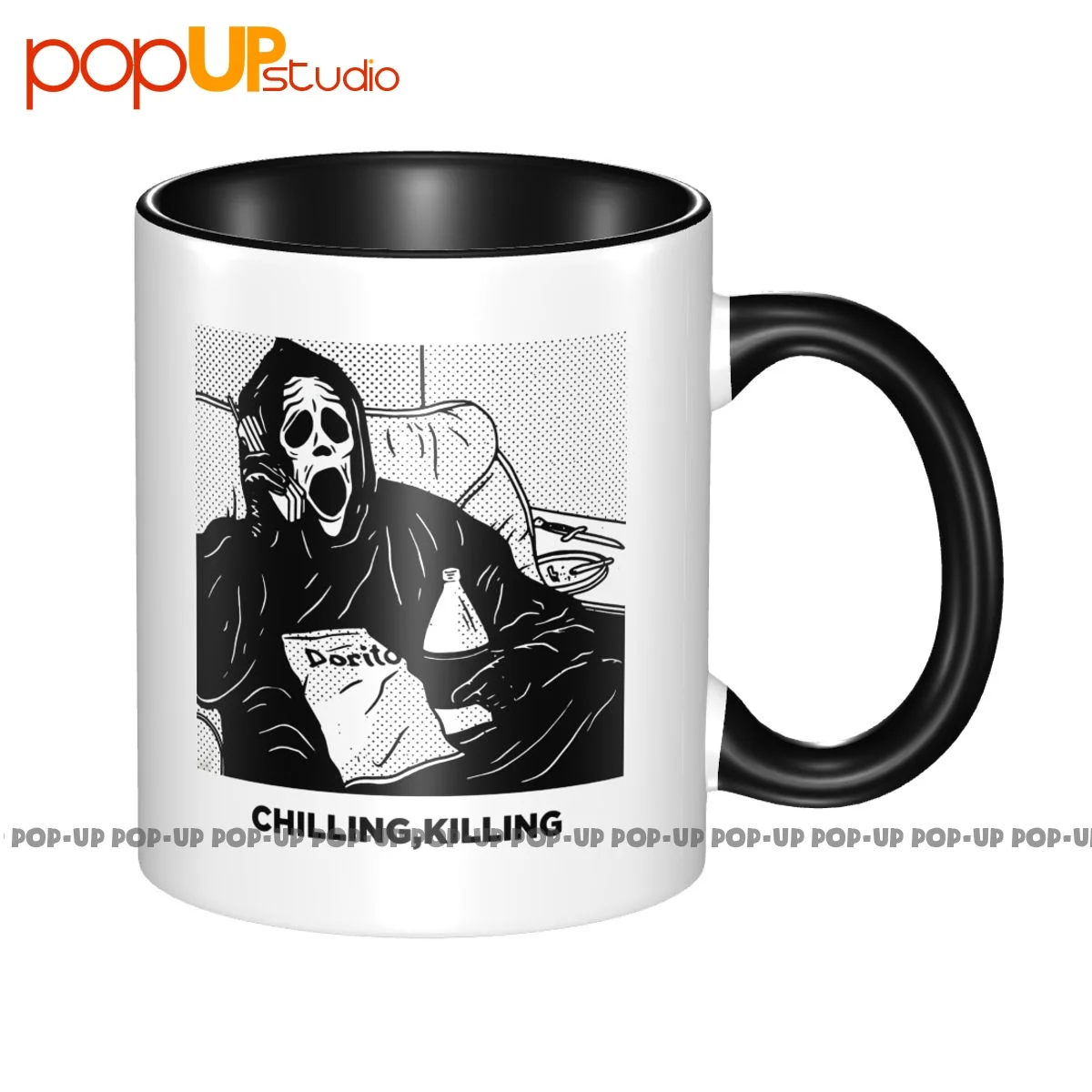 Scream Chilling Killing Ghostface Slasher Horror Movie Mug Tea Cups ...