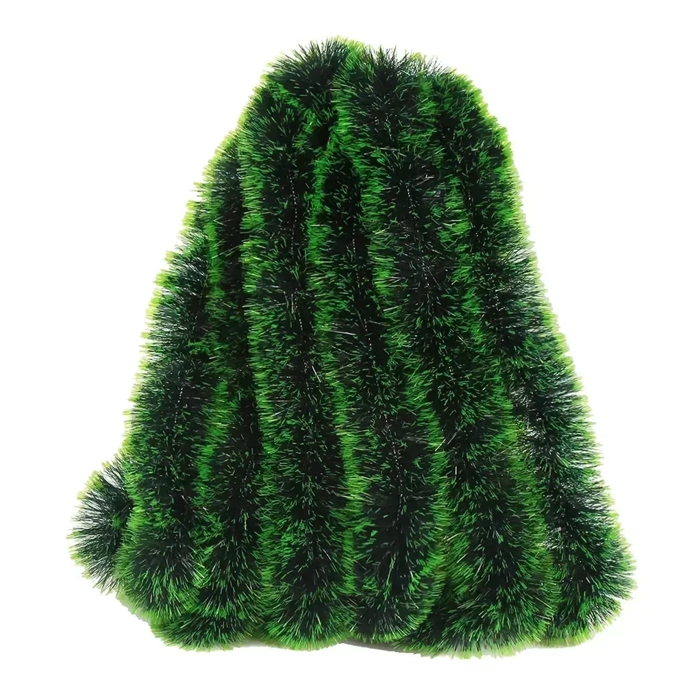 Dark-green-with-white-edge-tinsel-garland-Christmas-tree-tinsel ...
