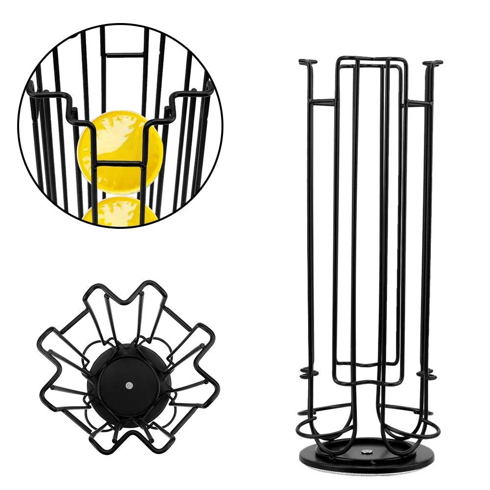 Tower-Stand-Storage-Shelves-Stainless-Steel-24Cups-Display-Capsule-Rack ...