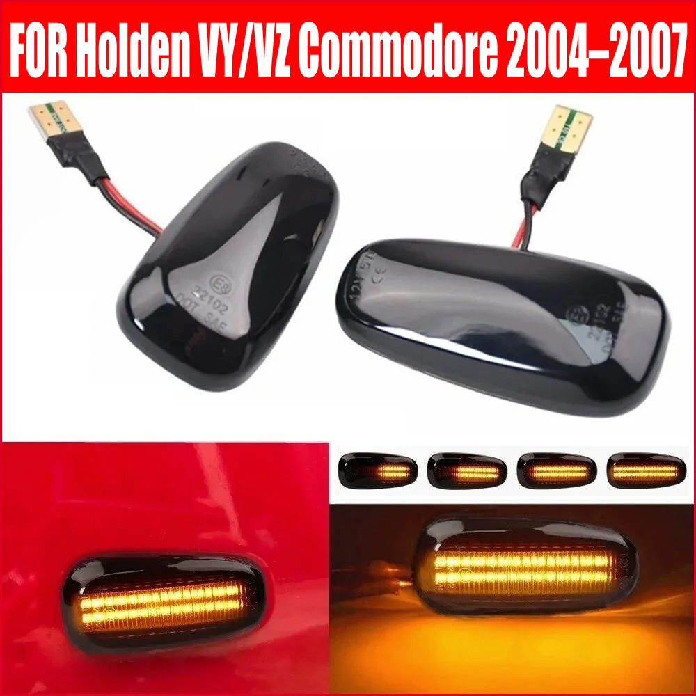 2PCS-LED-Indicators-Side-Marker-Turn-Signal-Light-Sequential-Blinker ...