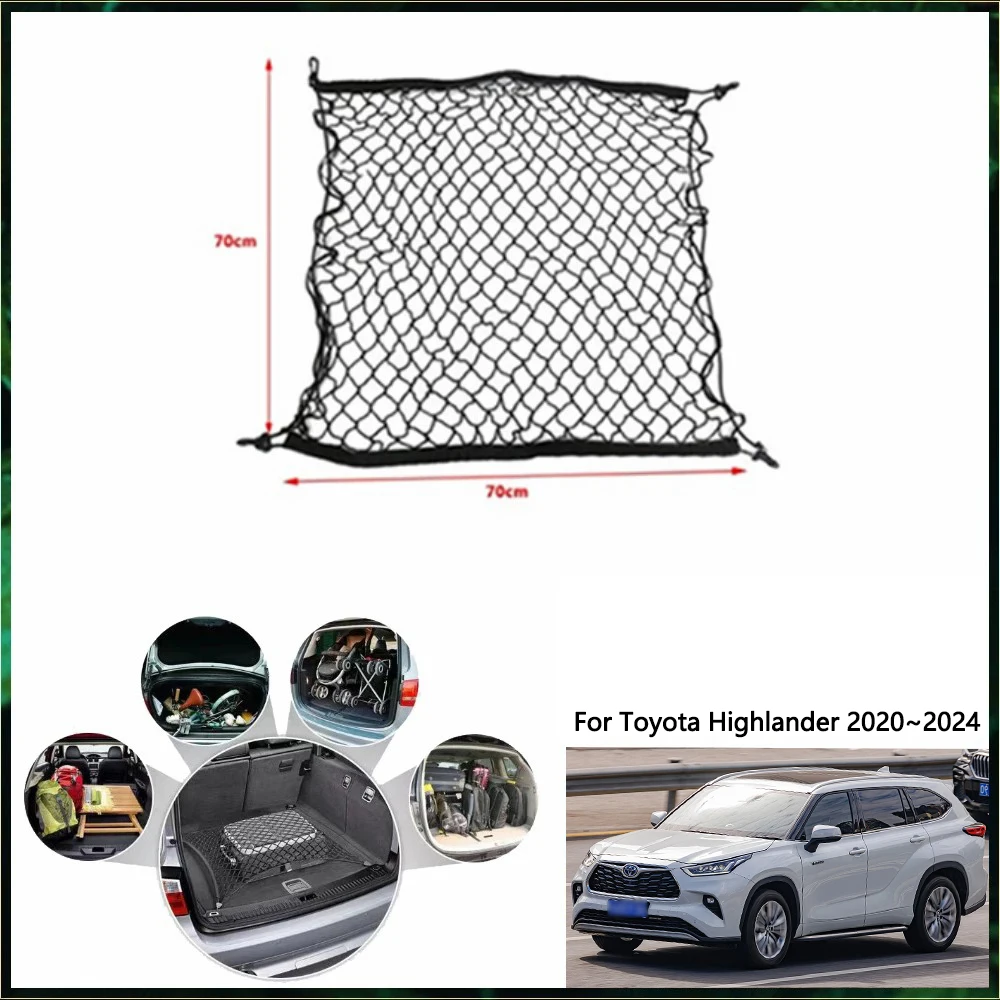 For Toyota Highlander Kluger XU70 MK4 2020 2024 2021 2022 2023 Car Trunk Net Interior Accessories Luggage Cargo Organiser Auto AliExpress 34