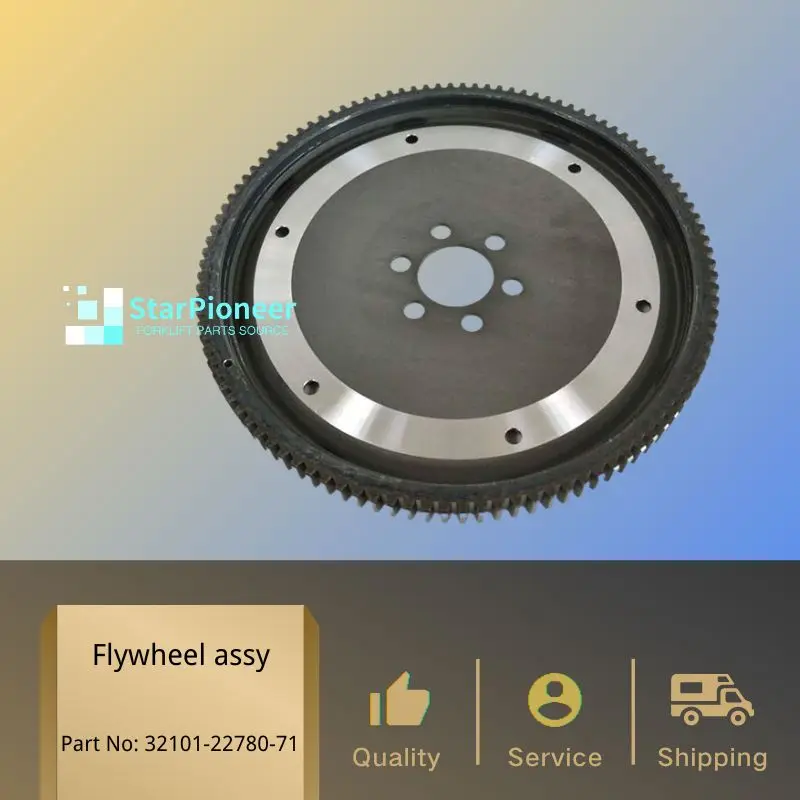 Forklift parts flywheel assy flywheel complete for engine 1DZ Part No ...