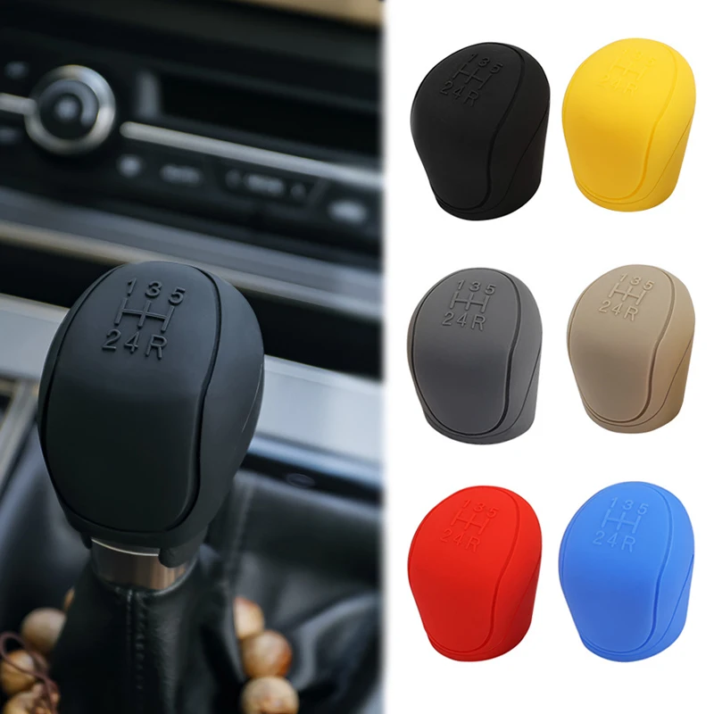 Brake Handle Cover Premium Portable Shift Knob Cover Silicone Car Gear ...