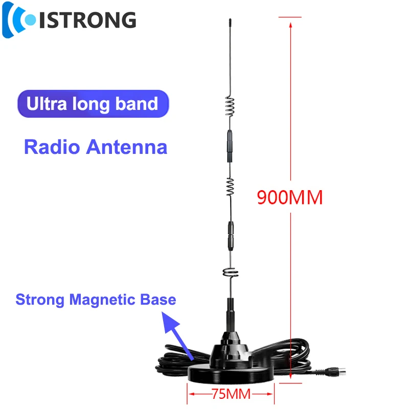 Outdoor Full-band Radio Antenna with Strong Magnetic Base Short Wave ...