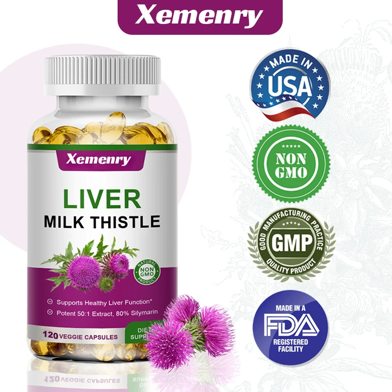Milk-Thistle-Extract-Liver-Soft-Capsules-Improve-Liver-Damage-Caused-By-Long-term-Drinking ...