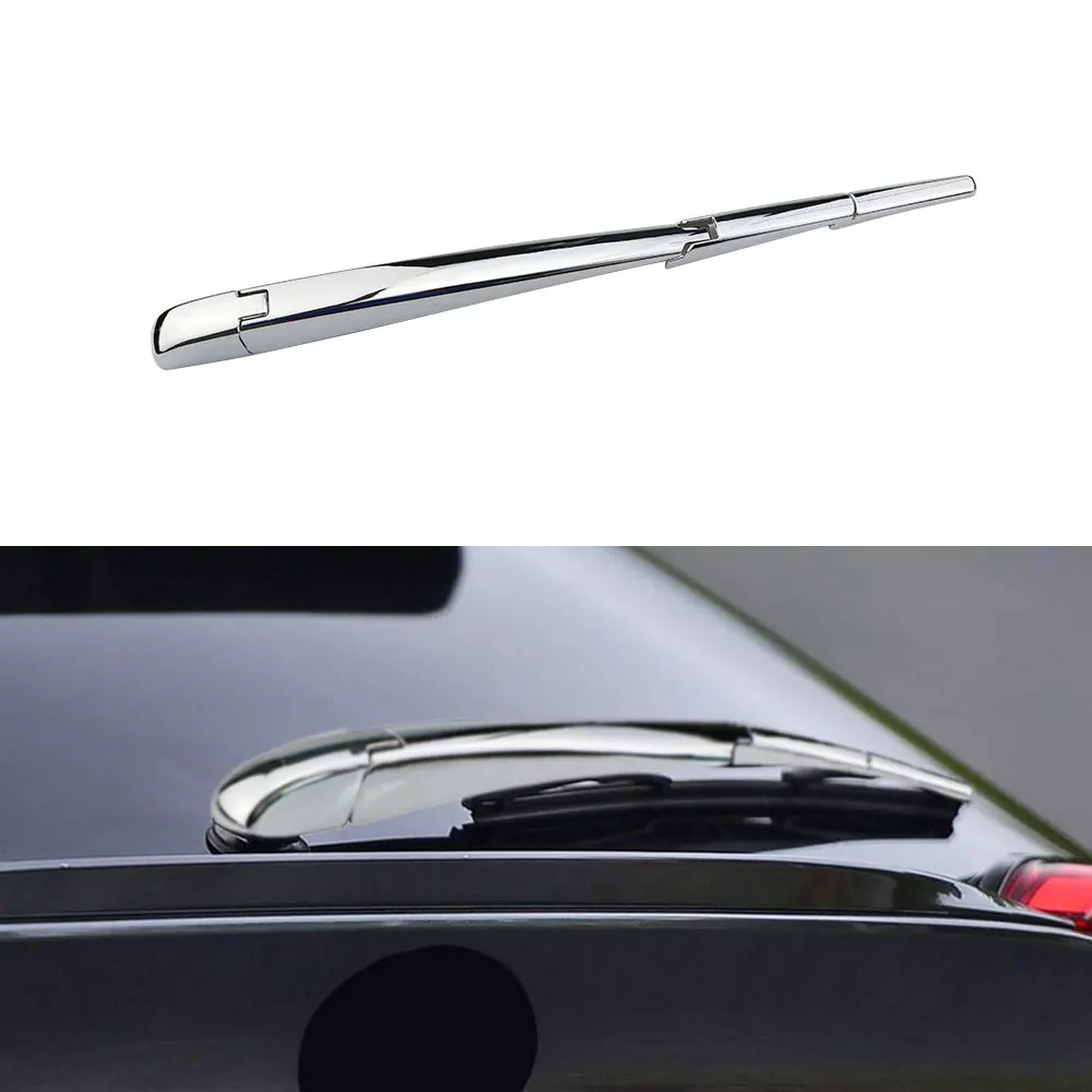 ABS Chrome Car Rear Windshield Window Windscreen Rain Wiper Cover Trim ...