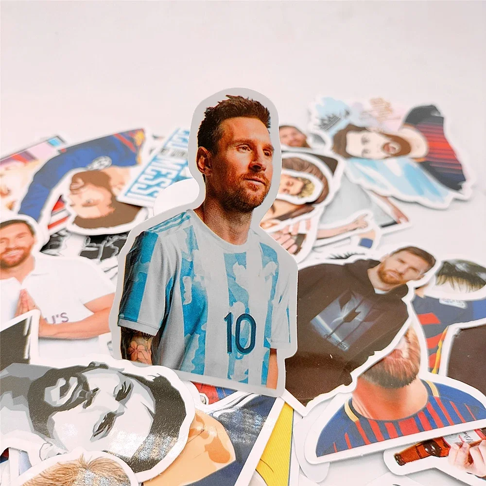 Argentina Team Football Star Messi Vinyl Waterproof Sticker Football ...
