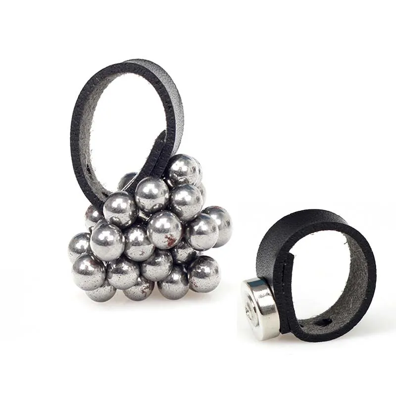 Magic-Strong-Magnetic-Ring-Magnet-Finger-Magician-Tool-Leather-for ...