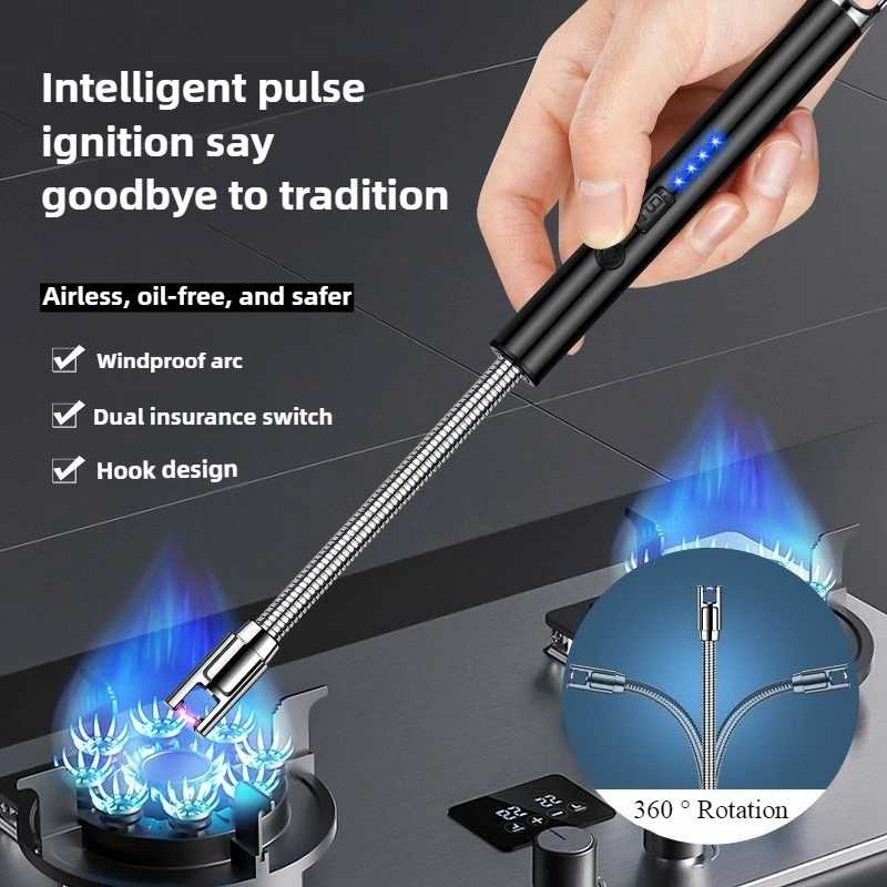 Extended Safety Electric Lighter Candle Aromatherapy Igniter Pulse Type ...