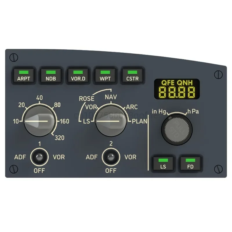 Panel-de-piloto-autom-tico-Cs-320-Airbus-FCU-simula-el-vuelo-2020-Xp ...