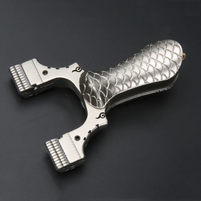 TC21 All-titanium Alloy Folding Catapult Flat Rubber Catapult Outdoor ...