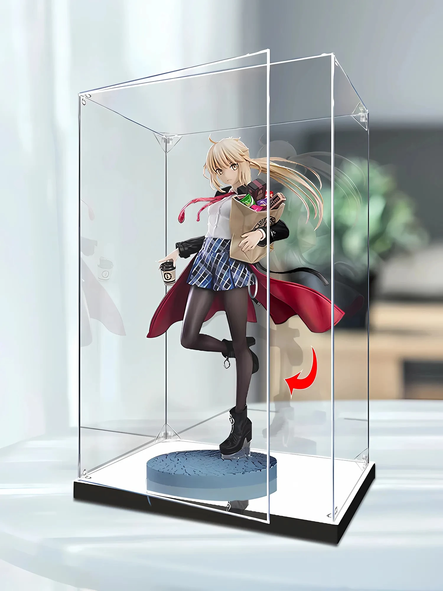 Exquisite-Mirror-Display-Box-Acrylic-Toy-Storage-Character-Model ...