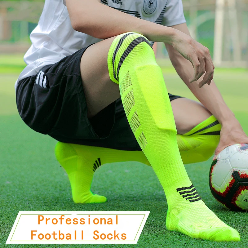 High-Leg-Actual-Combat-Professional-Football-Socks-Men-Thick-Towel ...