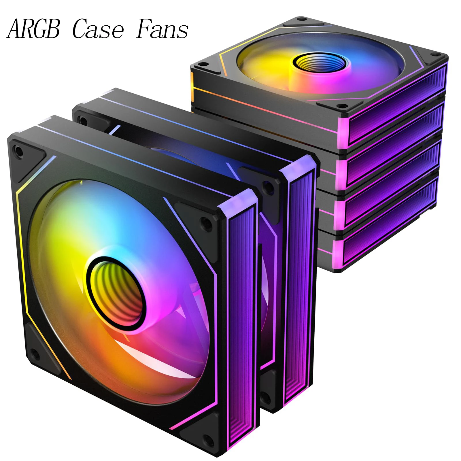 PRISM-7PRO-Computer-Chassis-Fan-12cm-ARGB-4-Pin-PWM-Quiet-Cooling-Fan ...