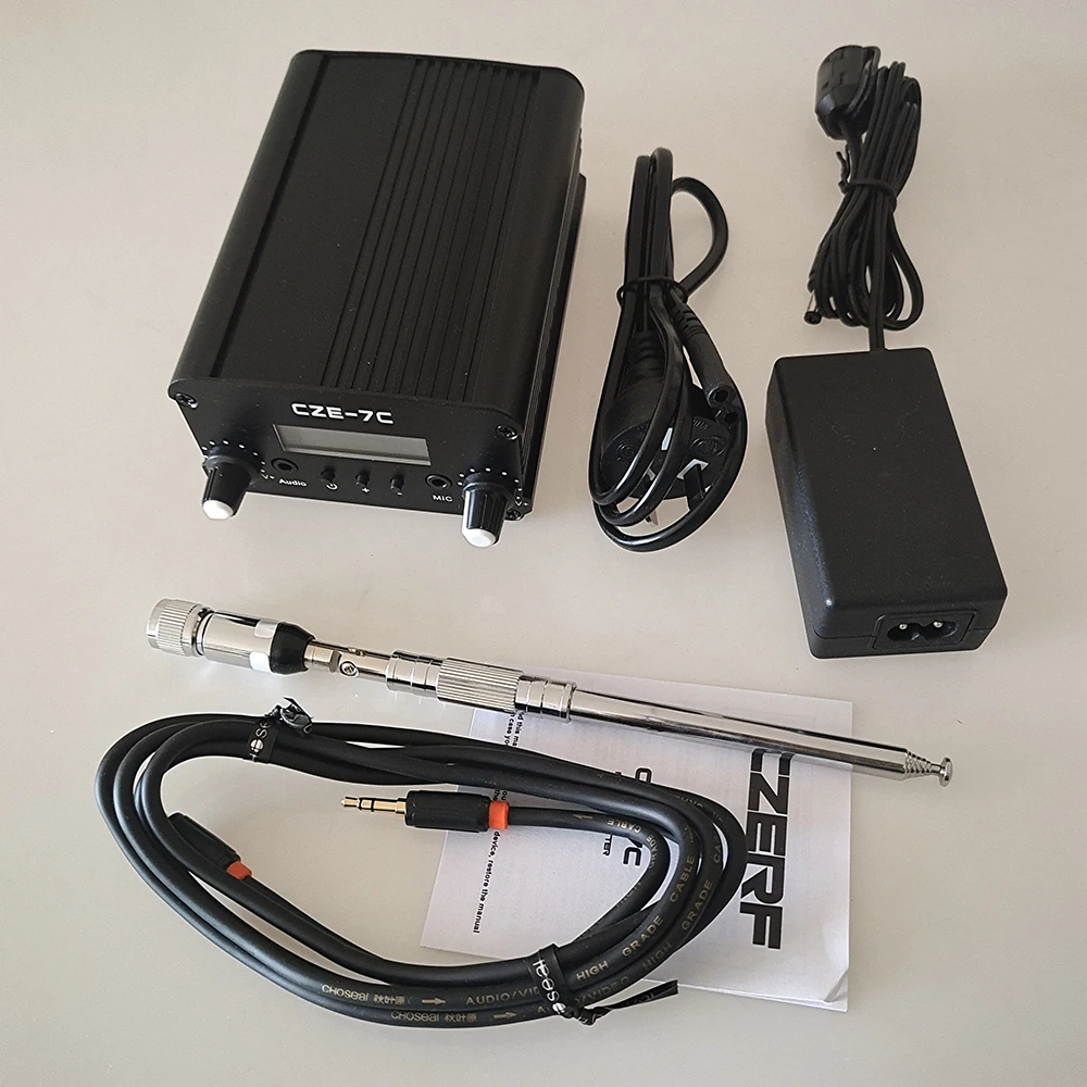 CZE-7C 76-108Mhz Pro Campus Amplifiers LCD Backlight PLL FM Transmitter ...