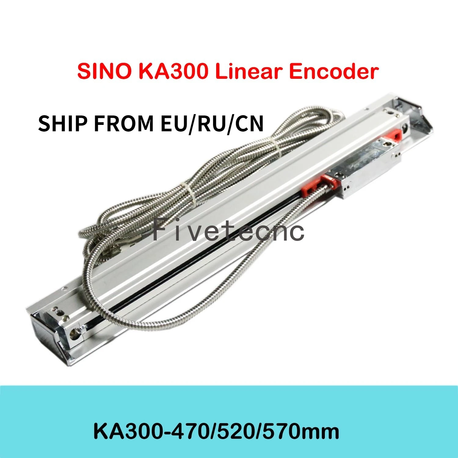 SINO Optical Linear Glass Scale KA300-470 520 570 mm travel 5micron / 1micron TTL Signal Linear ...