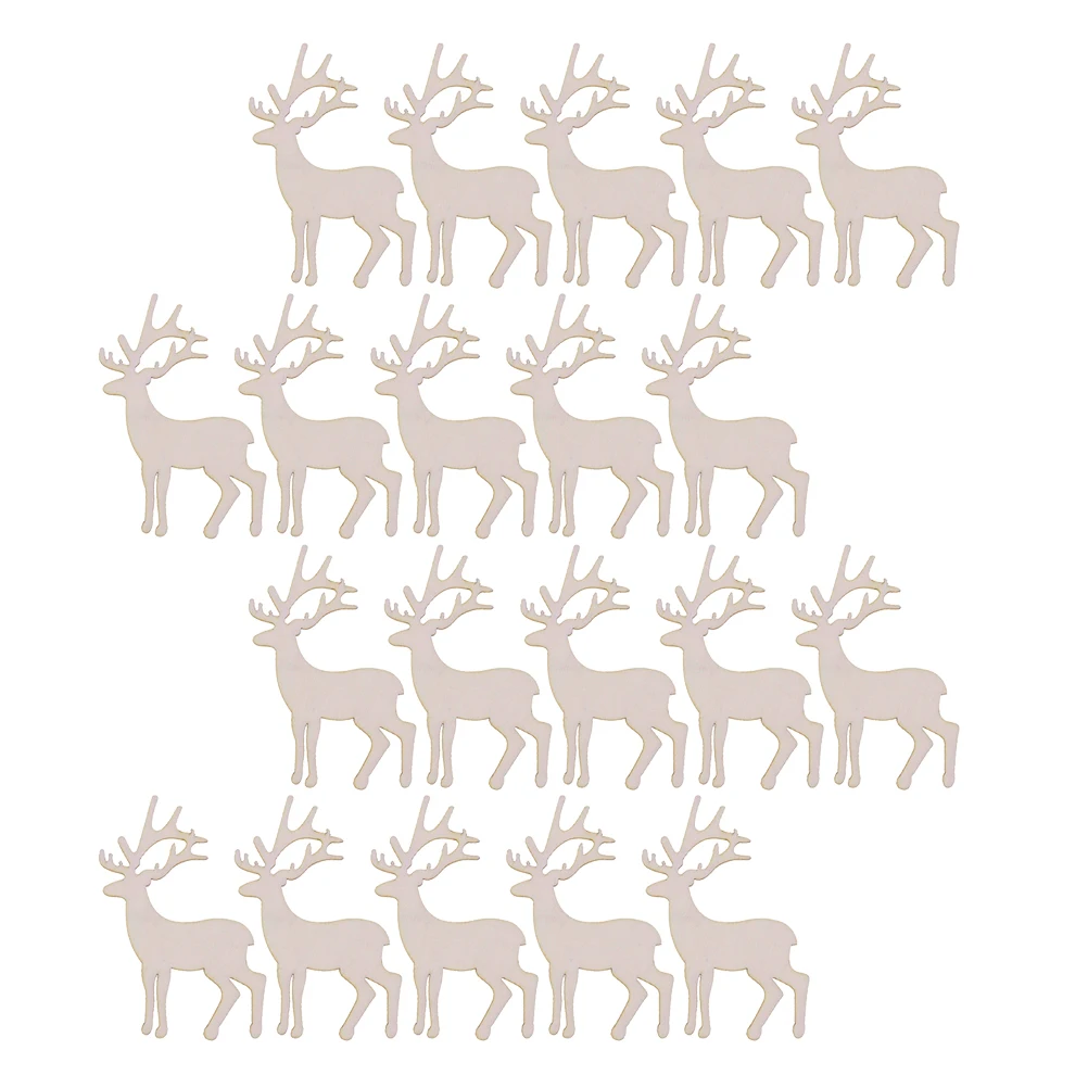 Diy Wood Deer Crafts Sika Deer Graffit Wood Piece Diy Painting Slices ...