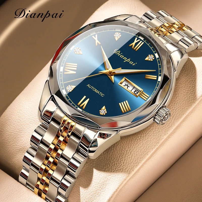 Reloj mecánico completamente automático Dianpai para hombre, escala ...