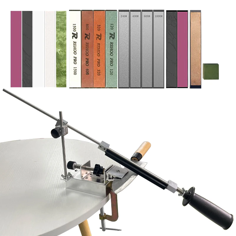 New 360 Rotary Fixed Angle Sharpener Aluminium Alloy Knife Sharpener System Knife Sharpener ...