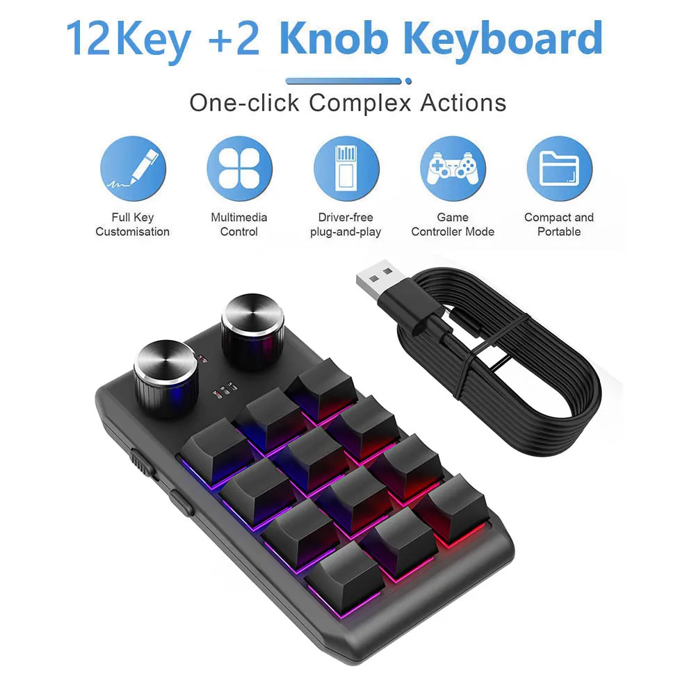 Bluetooth-Wireless-Type-C-12-Keys-2-Knobs-Mechanical-Keyboard-Gaming ...