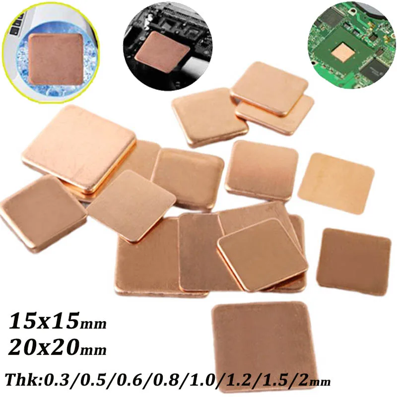 Copper-Sheet-Plate-Strip-Shim-Thermal-Pad-Heatsink-Sheets-For-Laptop ...