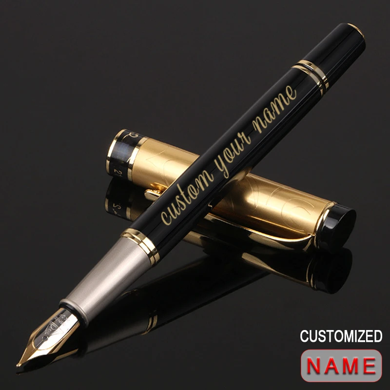 Custom Fountain Pen Golden Text Stationery Office Supplies Back To ...