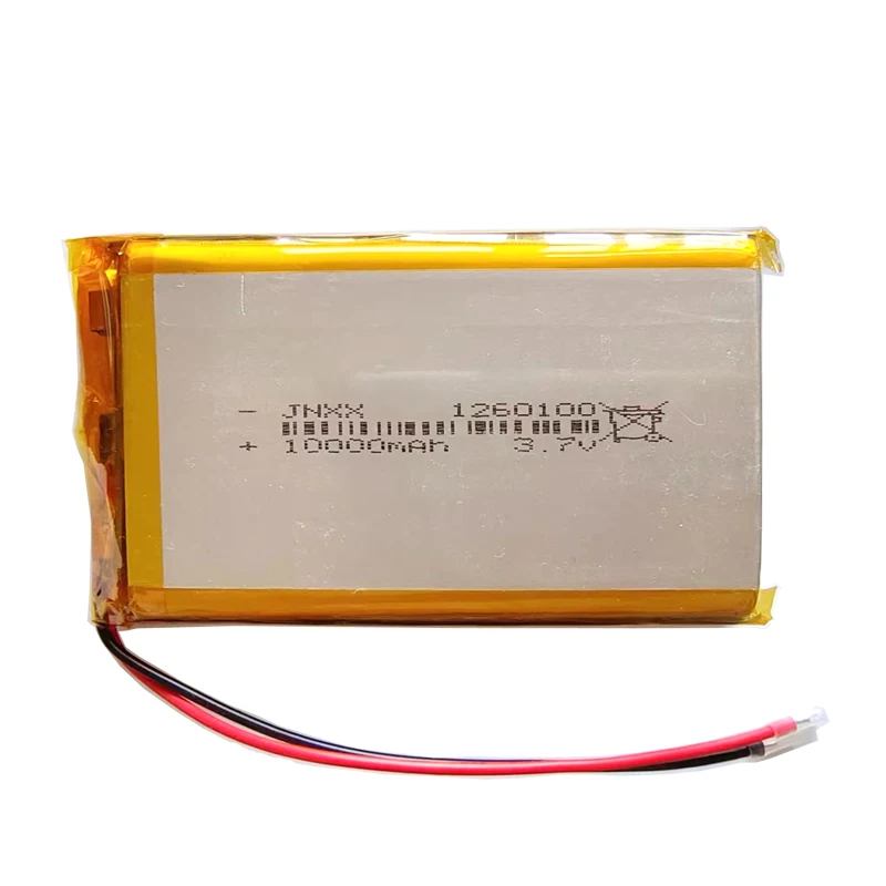 Rechargeable 3.7V 10000mAh Lipo Li-Po Lithium Battery 1260100 With PCB ...