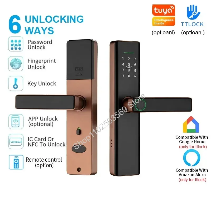 Tuya-WIFI-Smart-Door-Lock-Fingerprint-Password-IC-Card-NFC-APP-Key ...
