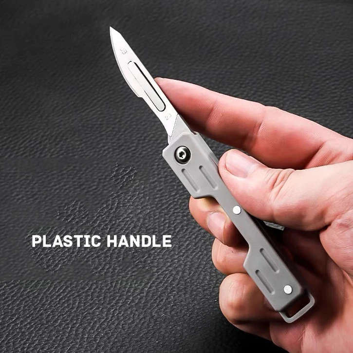 Polypropylene Handle Folding Knife Replaceable NO23 Surgical Blad ...