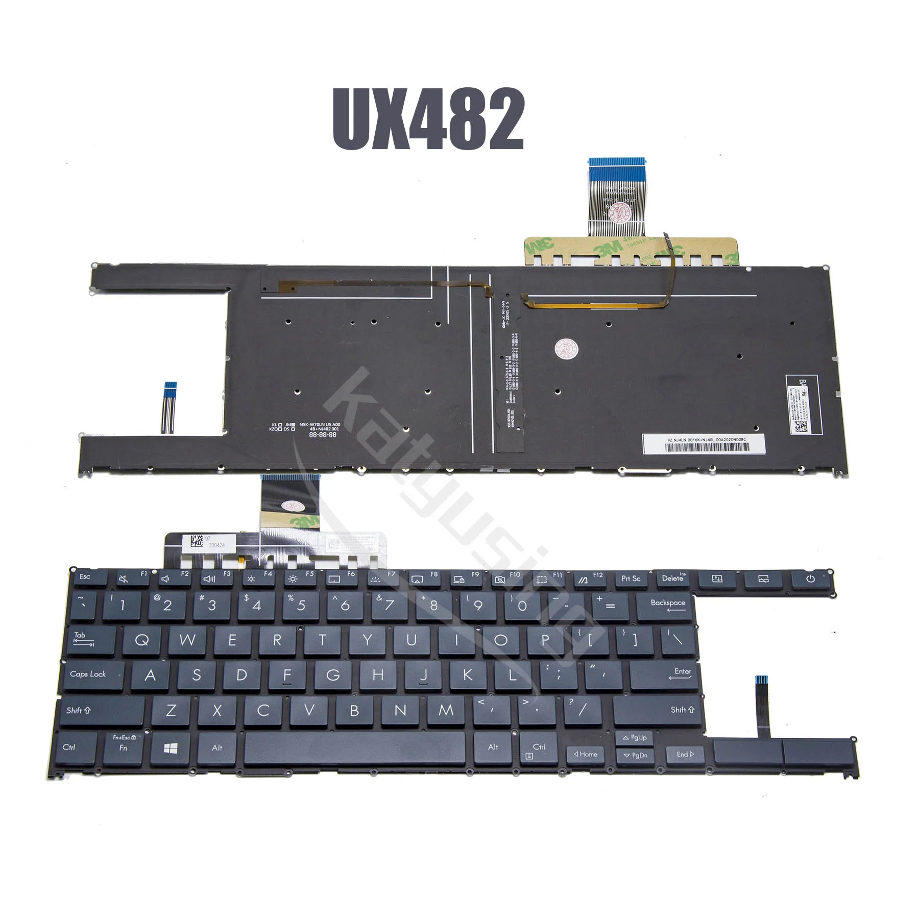 Brand New US RU Keyboard for Asus ZenBook Duo 14 UX482 UX482EA UX482EGR ...