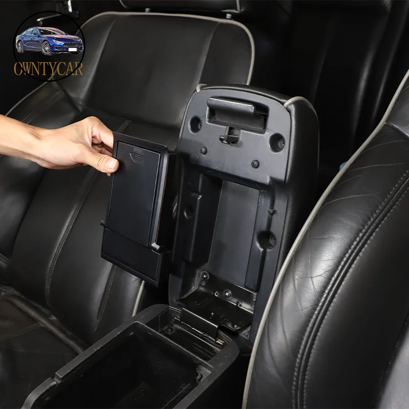 For-Hummer-H3-2005-2009-ABS-Black-Car-Central-Control-Armrest-Box ...