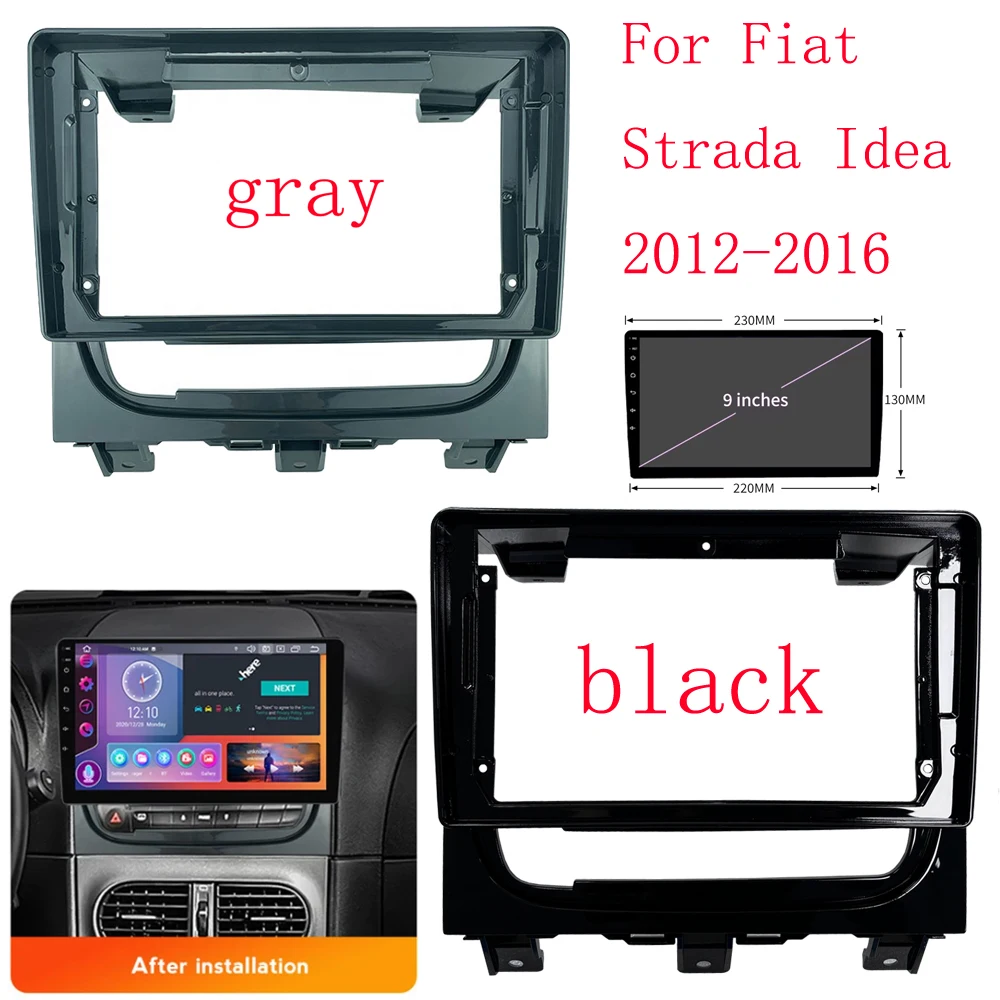 9 inch 2Din universal Android car Radio For Fiat Strada Idea 2012-2016 ...