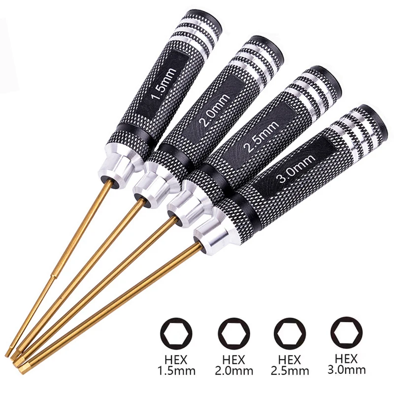 4Pcs-Set-1-5mm-2-0mm-2-5mm-3-0mm-Hex-Screwdriver-Set-HSS-Titanium ...