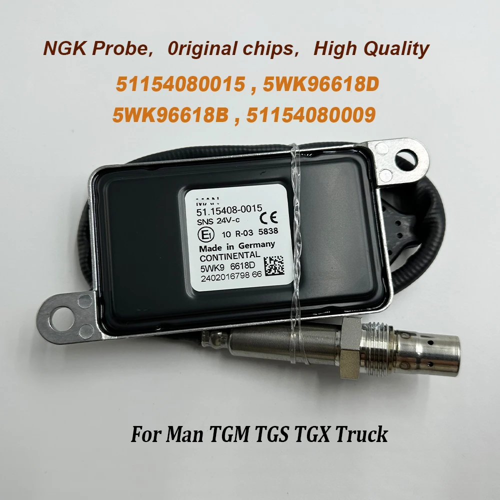 51154080015 하이 퀄리티 칩 NGK 프로브 51154080009 24V NOX 산소 센서, M-an TGM TGS ...