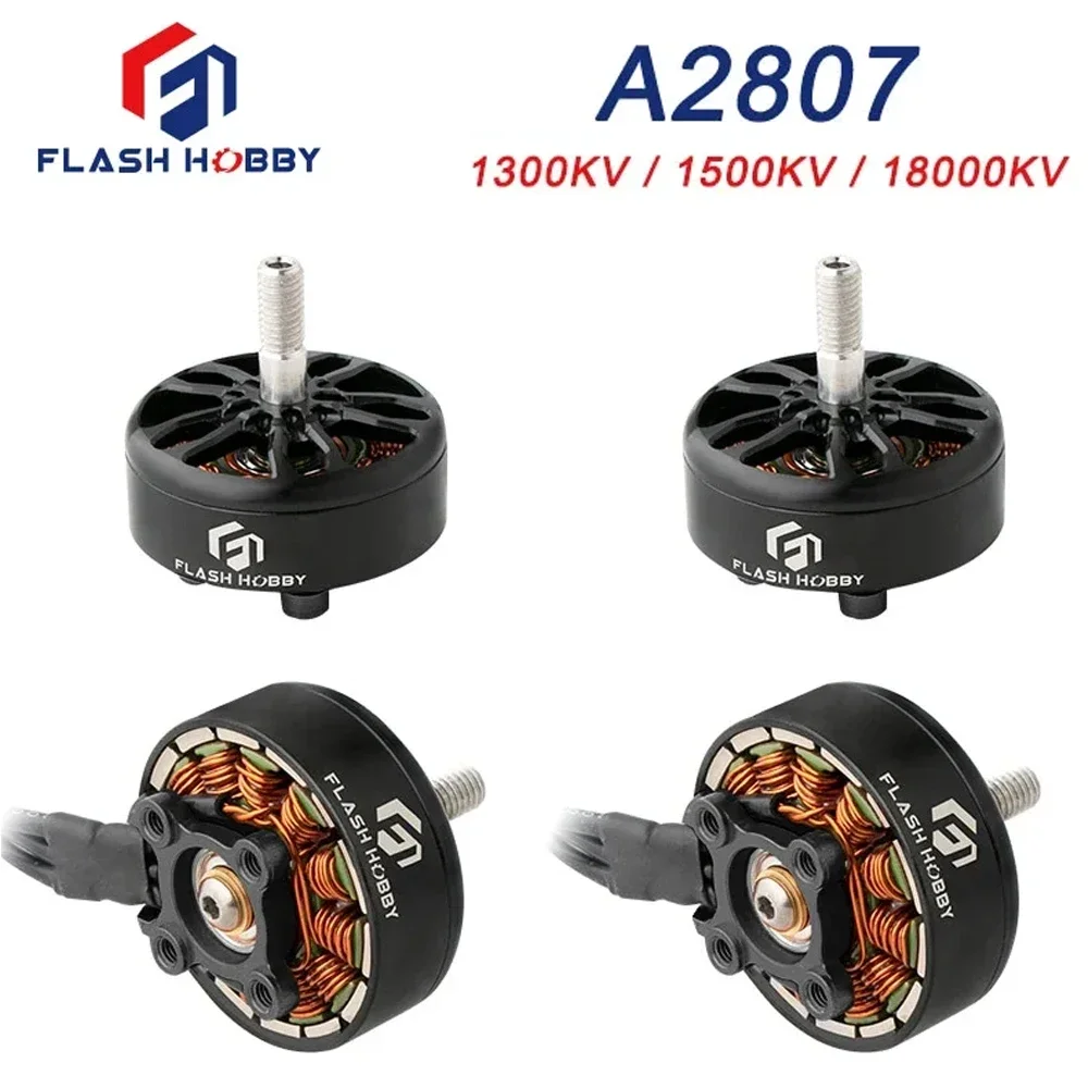 4PCS-FLASHHOBBY-A2807-SoloGood-2807-1300KV-4-6S-Brushless-Motor-for-FPV-Freestyle-7inch-Long ...