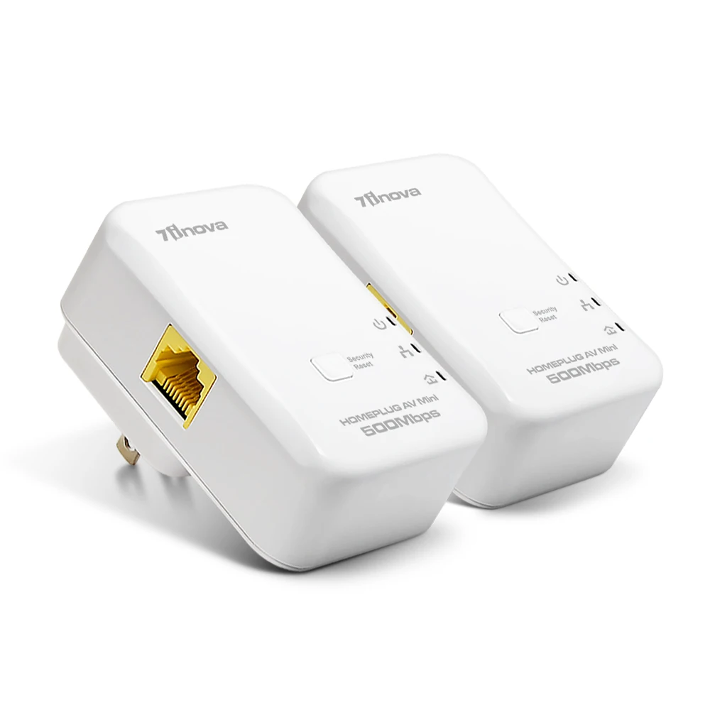 7inova AV500 Powerline Network Adapter Start Kit| HomePlug AV Powerline ...