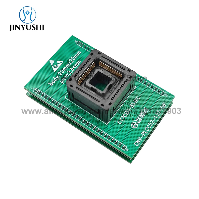 for Mc68HC11e PLCC52/DIP52 20*20mm 2.54mm IC Burning seat Adapter ...