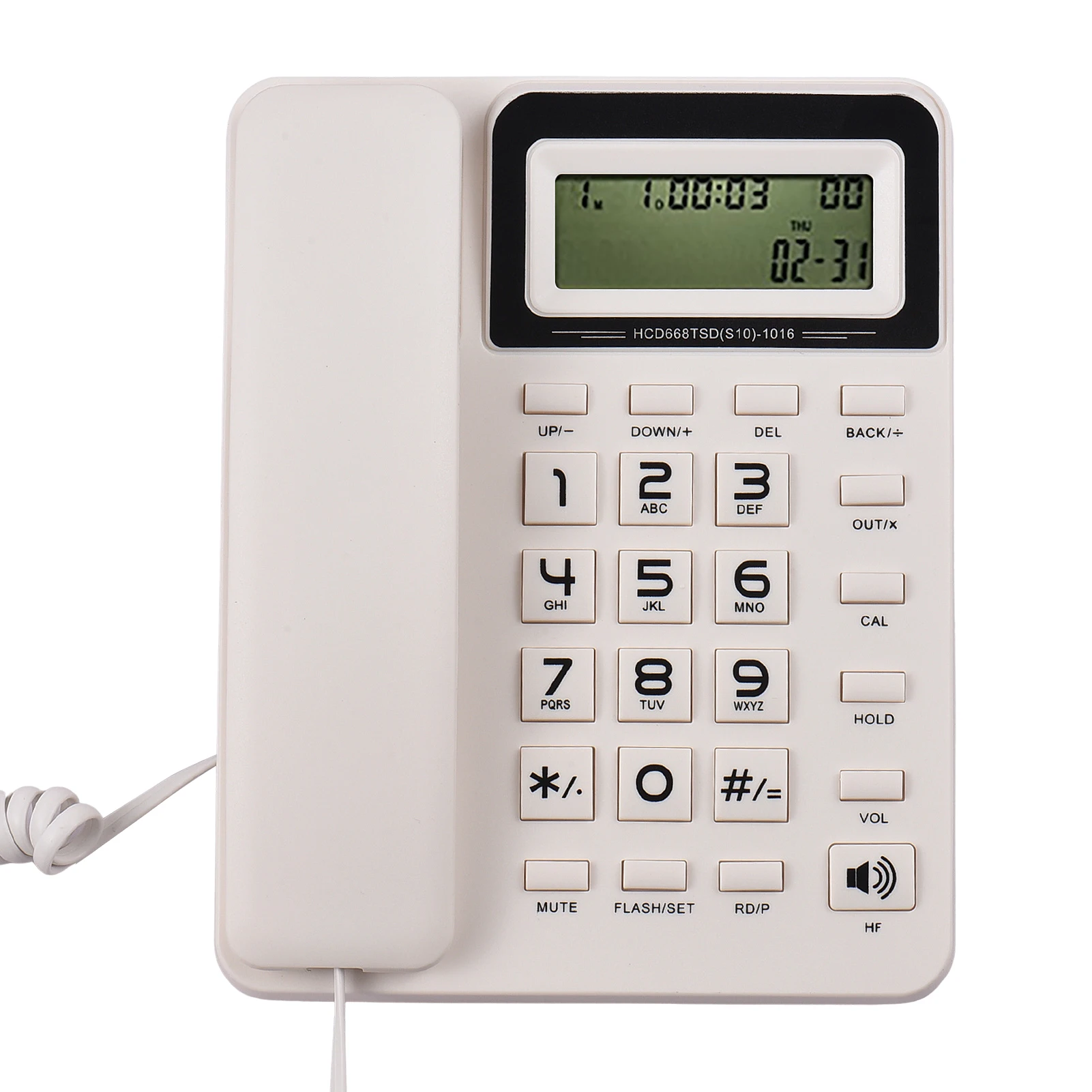 Desktop-Corded-Landline-Phone-Fixed-Telephone-with-LCD-Display-Mute ...