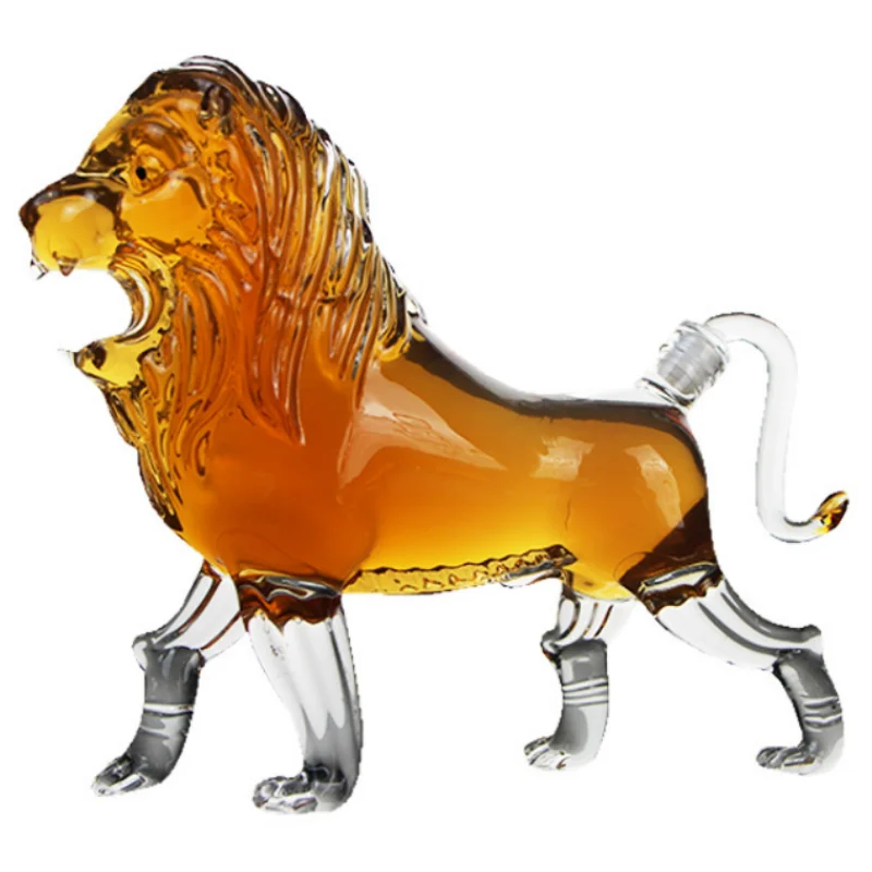 700-800ml-Creative-Lion-Shape-Wine-Bottle-Fierce-Animal-Decanter-Art ...