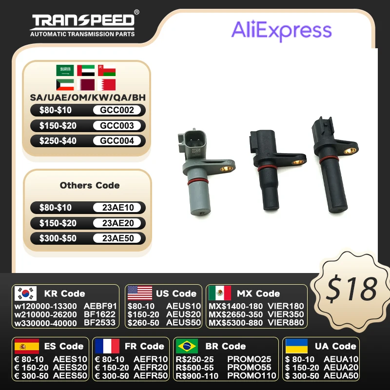 TRANSPEED-DPS6-6DCT250-Automatic-Transmission-3PCS-Sensor-For-Ford ...