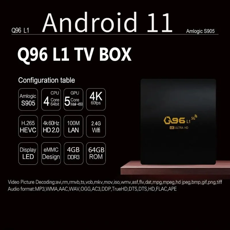 Q96-L1-caixa-de-TV-inteligente-Android-11-Amlogic-S905-L2-quad-core-2 ...