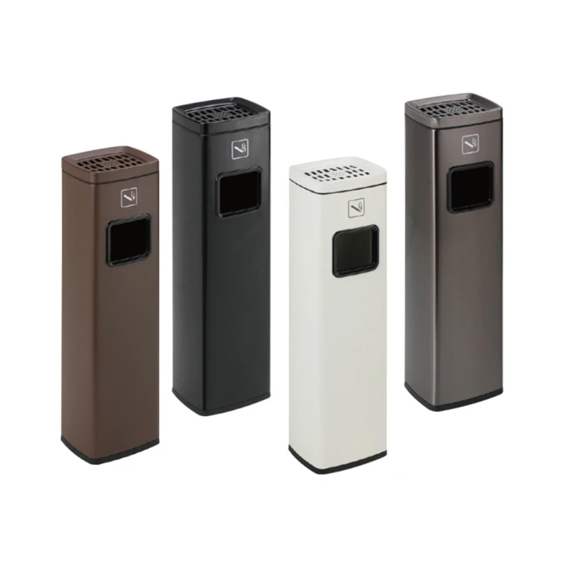 Standing-Ashtray-Outdoor-Cylinder-Stainless-Steel-Cigarette-Ash-Bin ...