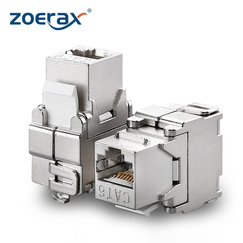 ZoeRax Keystone Module Jacks - CAT8 CAT7 CAT6A Shielded Keystone Jack ...
