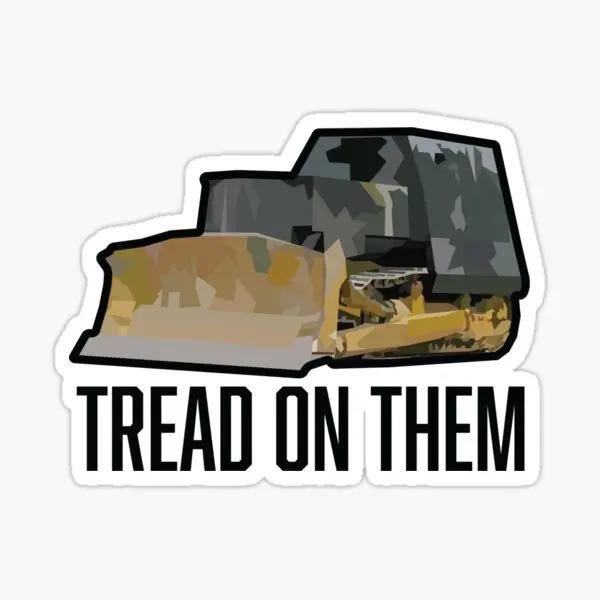 Tread-On-Them-Killdozer-5PCS-Stickers-for-Room-Decorations-Decor-Funny ...