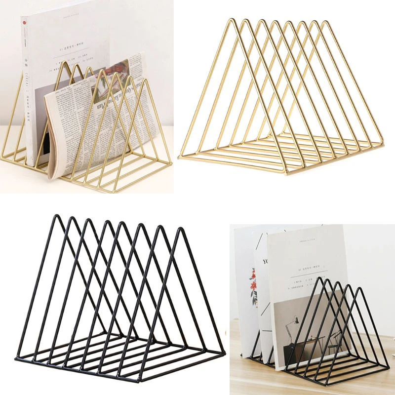 Multifunction Triangle File Organizer Decor Home Office Magazine Rack ...