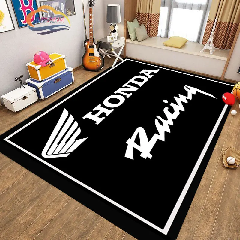 Alfombra-con-estampado-3D-HRC-Honda-logo-Felpudo-de-sala-de-estar-de ...